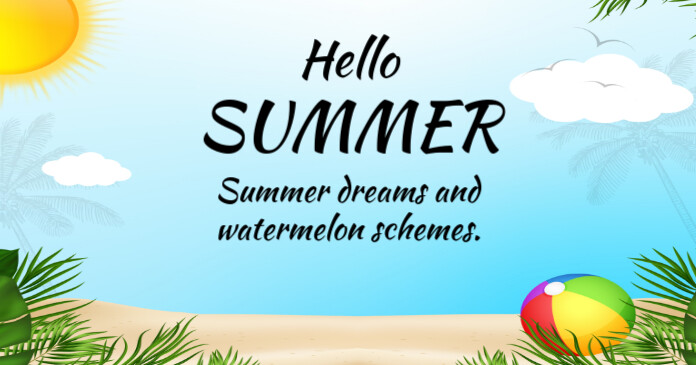 Modèle Hello summer facebook post | PosterMyWall