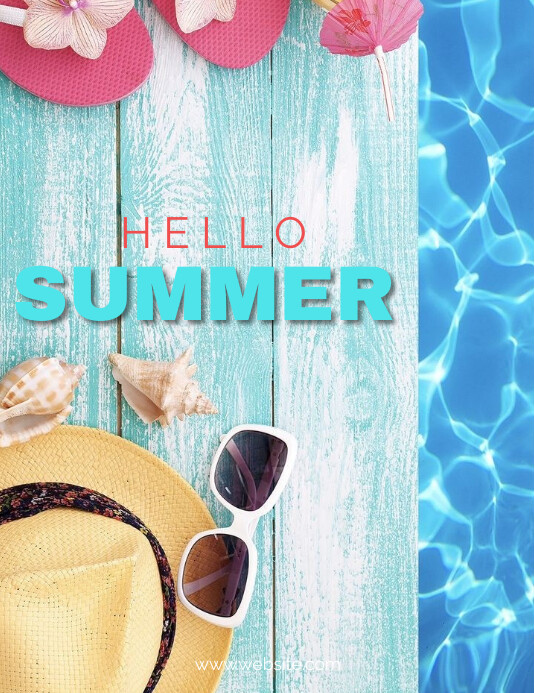 Plantilla de Hello Summer Flyer (us Letter) | PosterMyWall