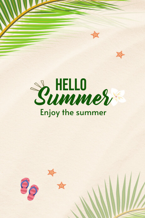 Modèle Hello summer flyer design 2024 | PosterMyWall
