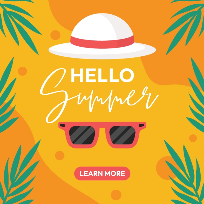 HELLO SUMMER INSTAGRAM POST Template | PosterMyWall