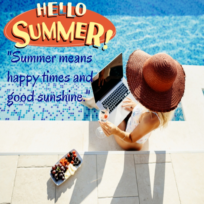 Hello Summer Instagram post Template | PosterMyWall