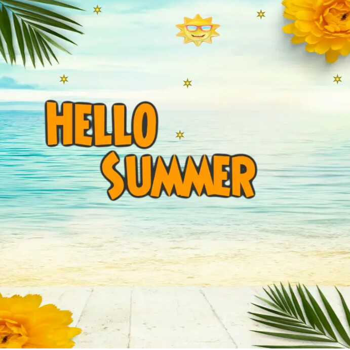 hello summer instagram post Template | PosterMyWall