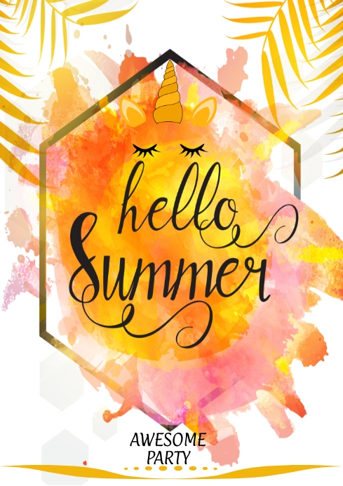 Copy of HELLO SUMMER PARTY | PosterMyWall