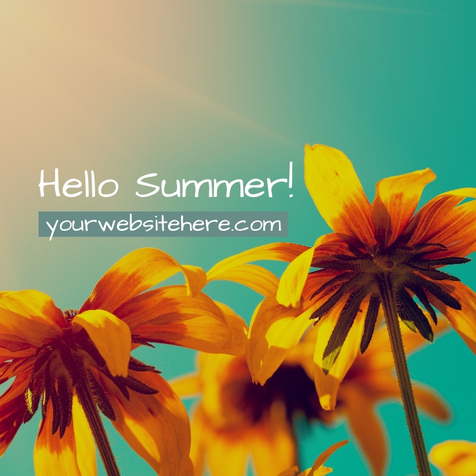 Hello Summer Post Template | PosterMyWall