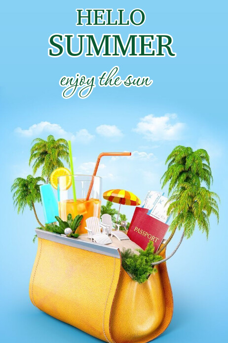 Hello Summer Poster Template | PosterMyWall