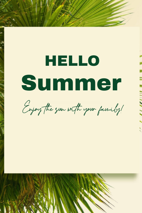 Hello summer poster Template | PosterMyWall