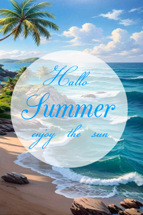 Plantilla de Hello Summer Poster | PosterMyWall
