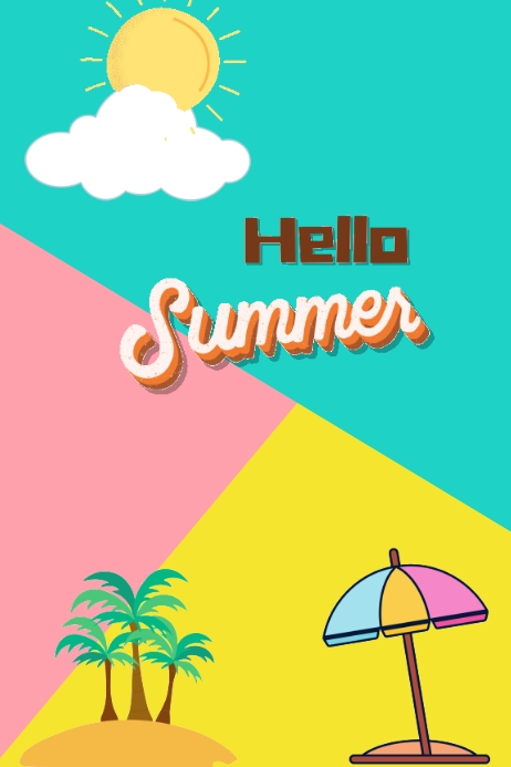 Plantilla de Verano de Hello de | PosterMyWall