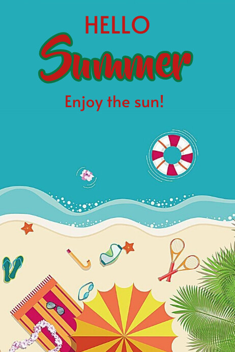 Plantilla de Hello Summer Poster | PosterMyWall