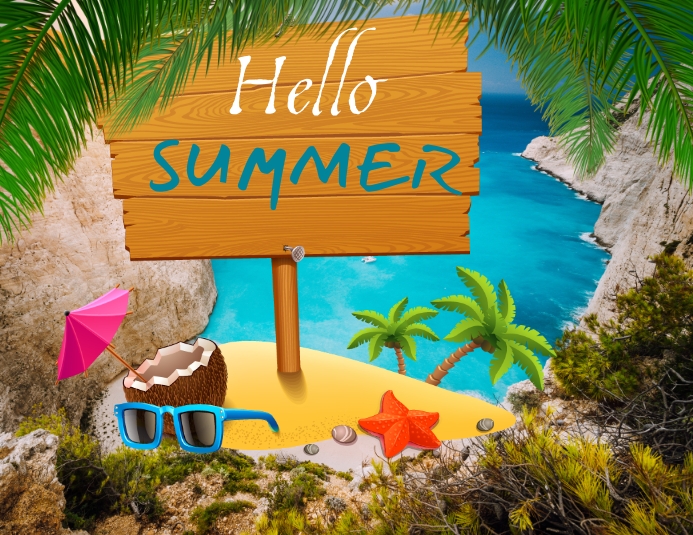 Plantilla de Hello Summer Poster | PosterMyWall