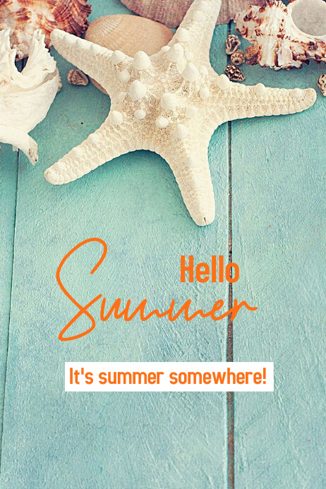 Plantilla de Hello summer poster | PosterMyWall