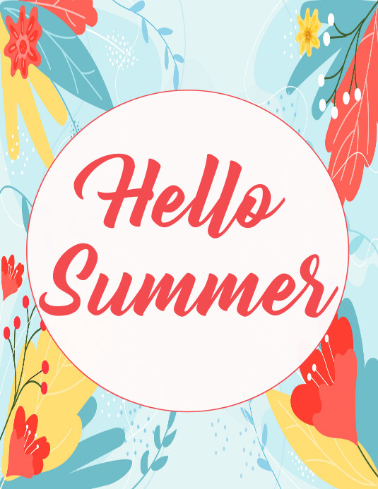 Plantilla de hello summer poster | PosterMyWall