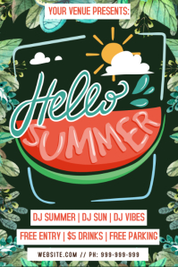 Summer party poster Template | PosterMyWall