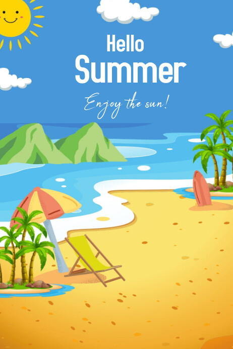Hello Summer Poster Template | PosterMyWall