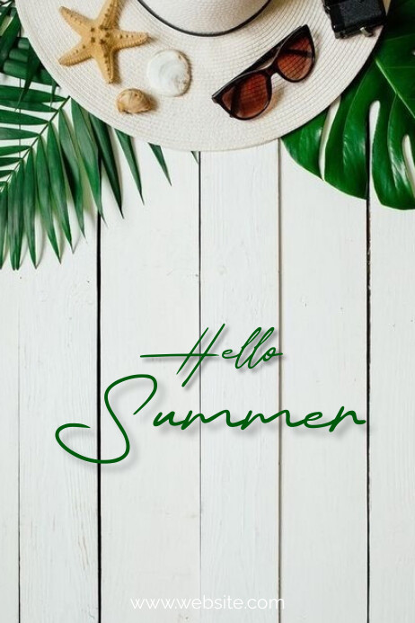 Hello Summer Poster Templat | PosterMyWall
