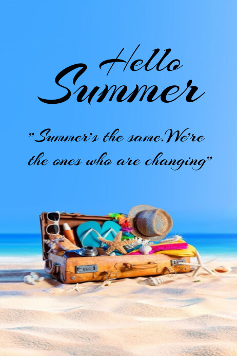 Hello Summer Poster Template | PosterMyWall
