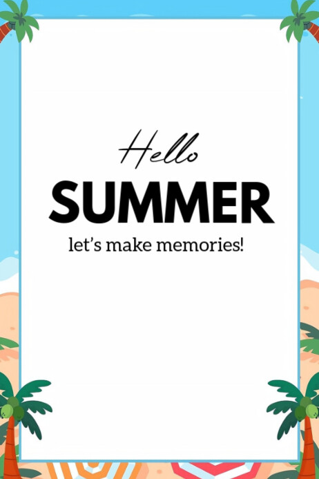 Copy of Hello summer poster template | PosterMyWall