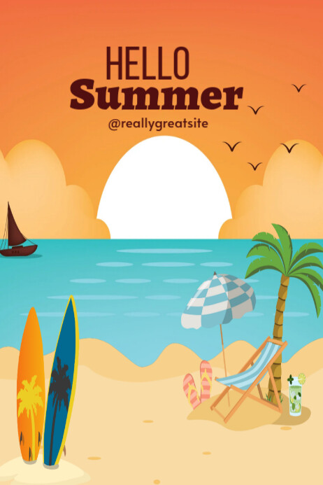 Hello summer template 2025 | PosterMyWall