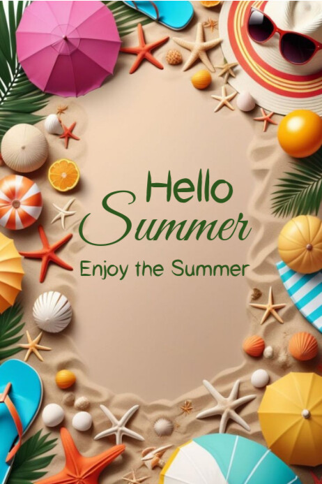 Copy of Hello Summer template 2025 | PosterMyWall