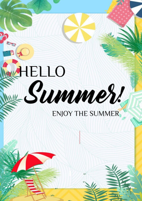 Copy of Hello summer template 2025 | PosterMyWall
