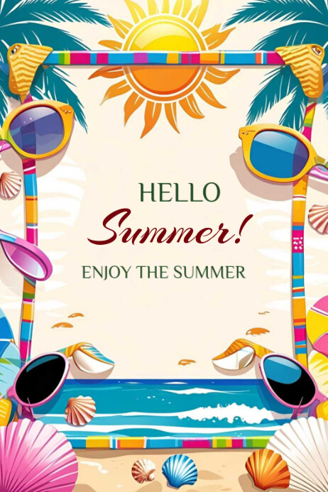 Copy of Hello Summer template 2025 | PosterMyWall