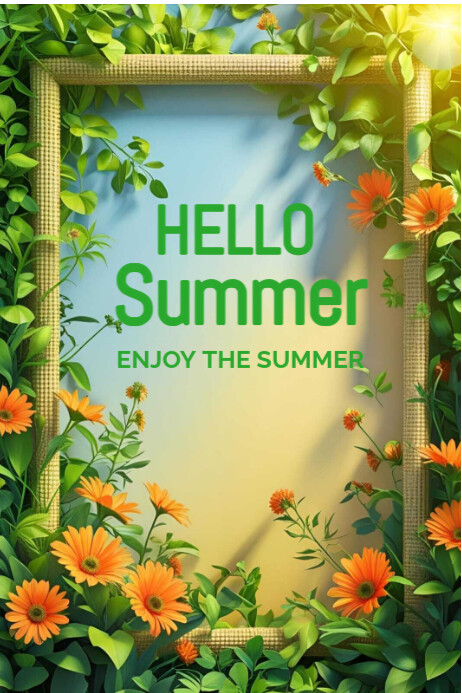 Hello summer template 2025 | PosterMyWall