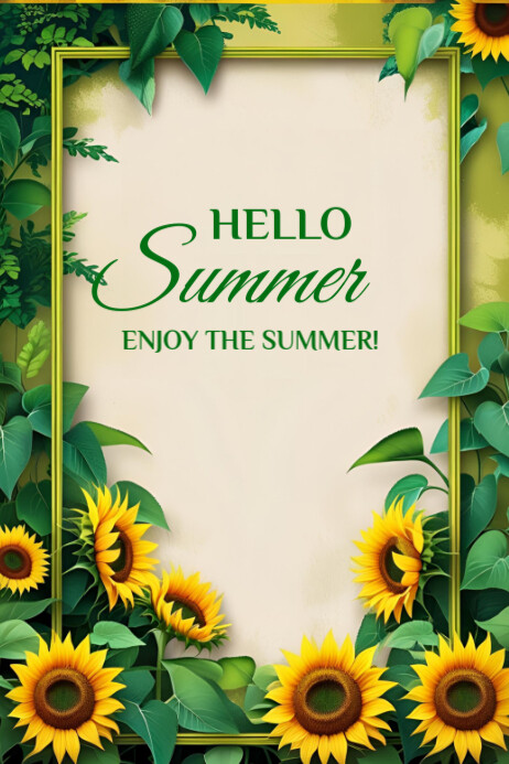 Copy of Hello Summer template 2025 | PosterMyWall