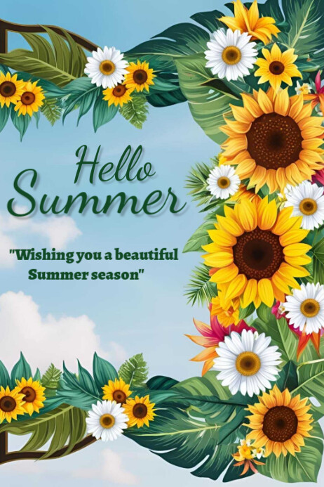 Copy of Hello Summer template 2025 | PosterMyWall