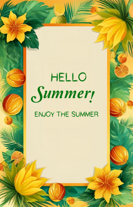 Copy of Hello Summer Template 2025 | PosterMyWall