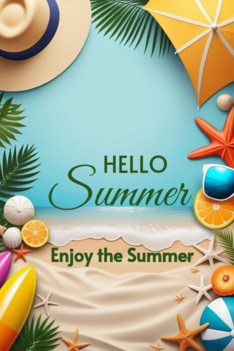 Copy of Hello Summer template 2025 | PosterMyWall