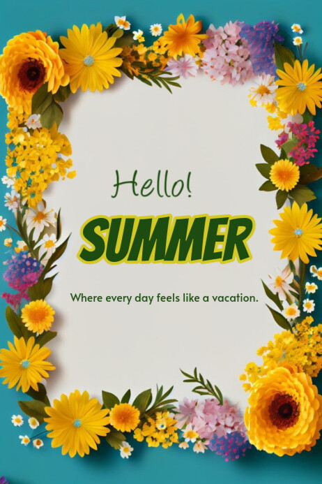 Hello summer template 2025 | PosterMyWall