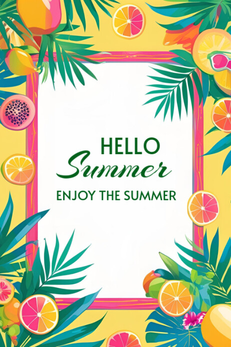 Plantilla de Hello Summer Template 2025 | PosterMyWall