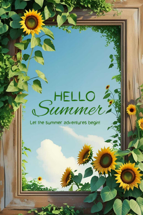 Hello Summer template 2025 | PosterMyWall
