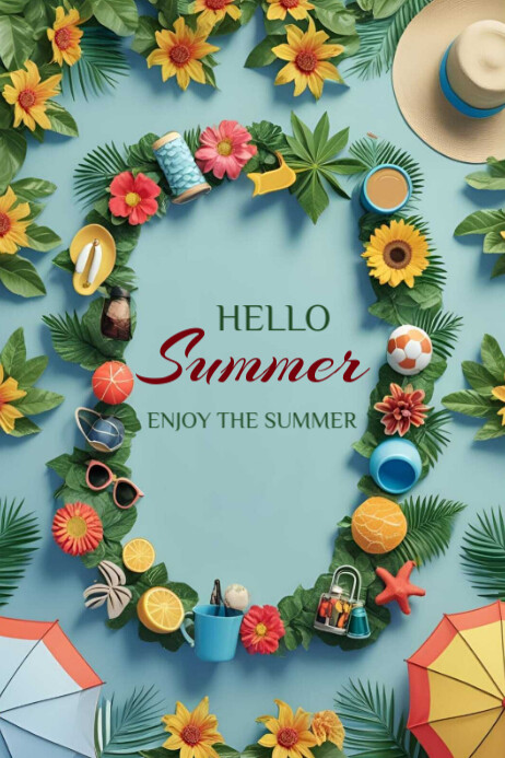 Copy of Hello Summer template 2025 | PosterMyWall