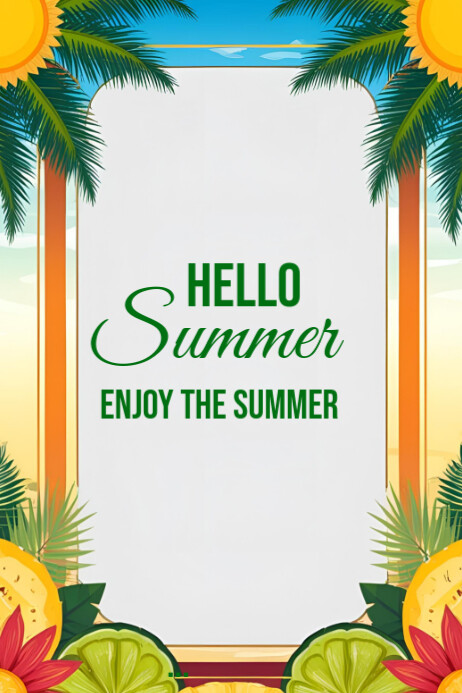 Copy of Hello Summer Template 2025 | PosterMyWall