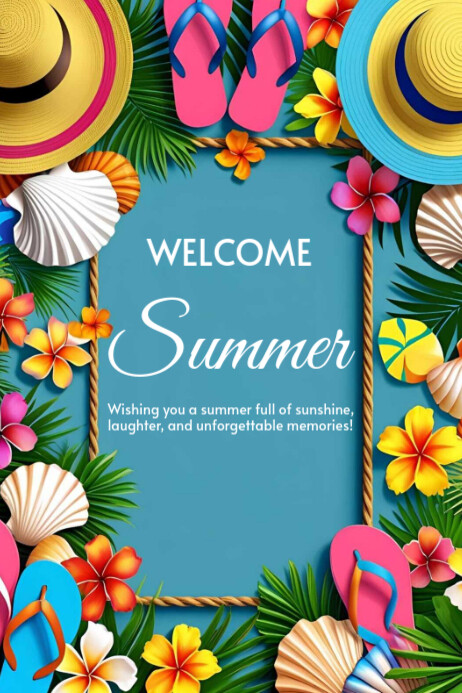 Hello Summer template 2025 | PosterMyWall