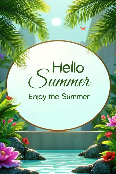 Copy of Hello Summer template 2025 | PosterMyWall