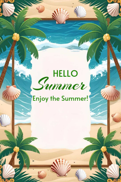 Copy of Hello Summer template 2025 | PosterMyWall