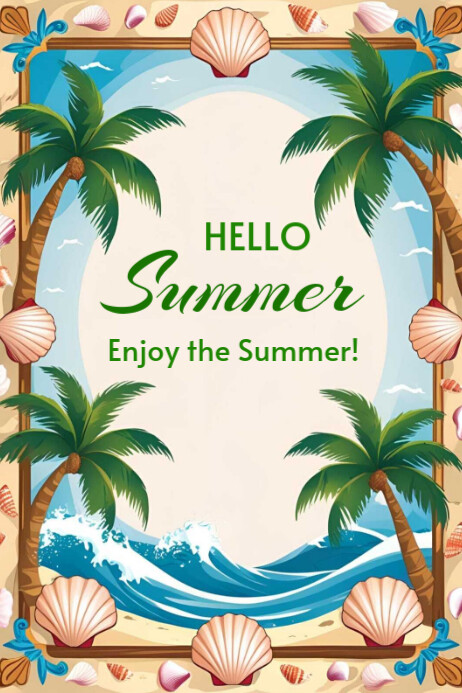 Plantilla de Hello Summer template 2025 | PosterMyWall