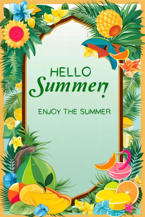 Copy of Hello Summer Template 2025 | PosterMyWall