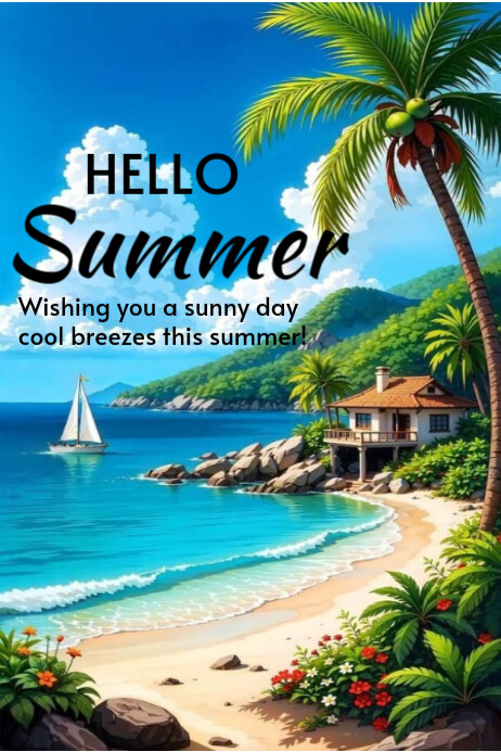 Hello summer template 2025 | PosterMyWall