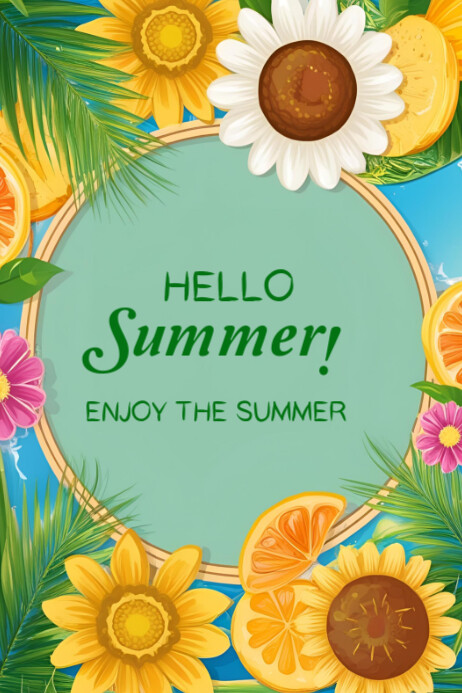 Copy of Hello Summer Template 2025 | PosterMyWall
