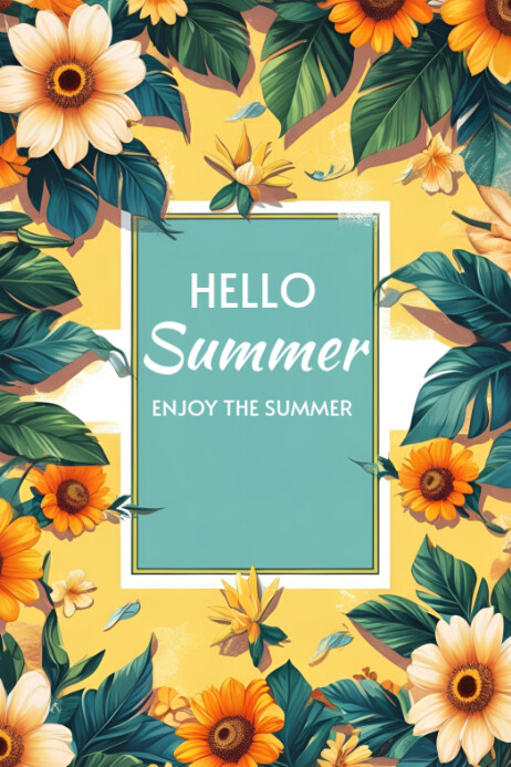 Plantilla de Hello Summer Template 2025 | PosterMyWall
