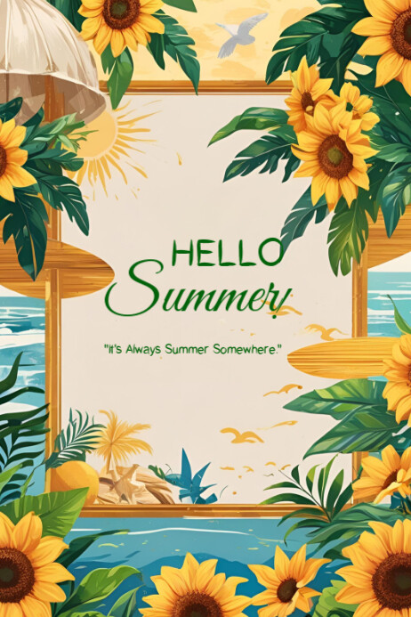 Copy of Hello Summer Template 2025 | PosterMyWall