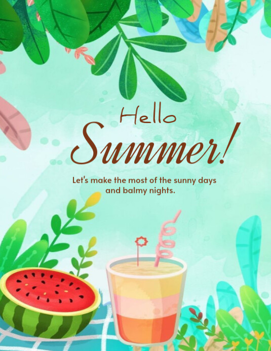Hello summer template 2025 | PosterMyWall