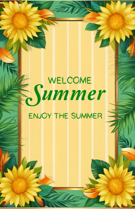 Hello Summer Template 2025 | PosterMyWall
