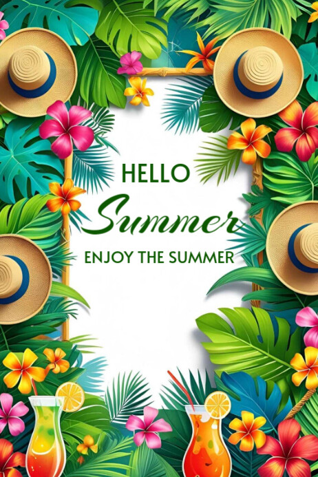 Hello Summer template 2025 | PosterMyWall