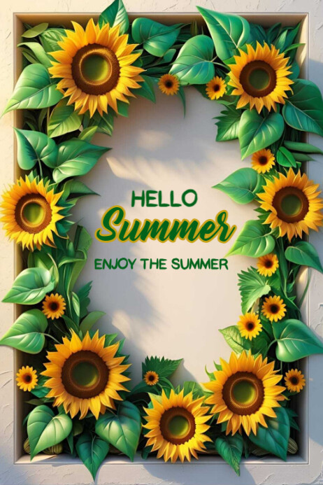 Hello Summer template 2025 | PosterMyWall