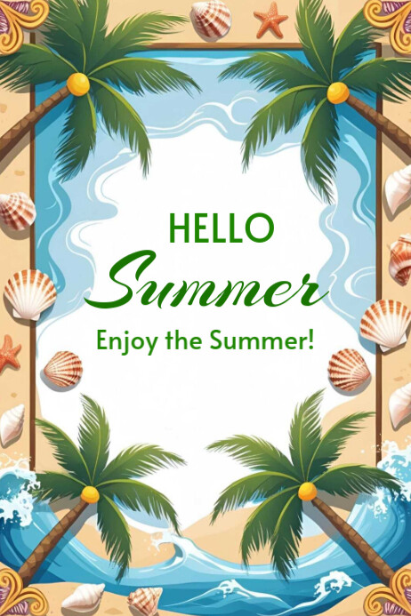 Copy of Hello Summer template 2025 | PosterMyWall