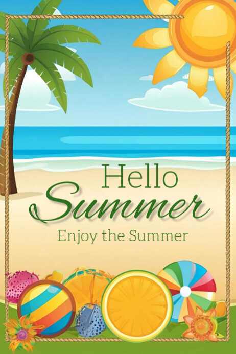 Copy of Hello Summer template 2025 | PosterMyWall